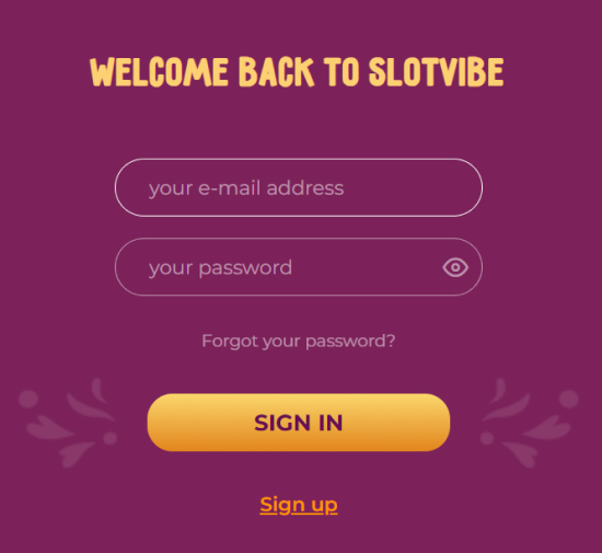 SlotVibe Casino Login 🛡 Access Top Slot Games Instantly